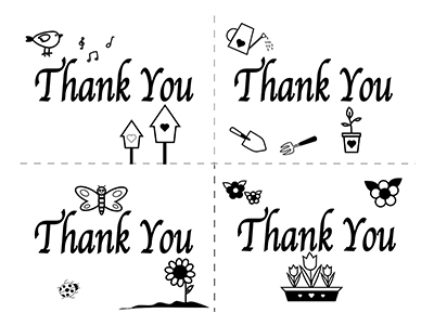 FREE Spring-Themed "Thank You" Stickers to print with your 4x6 Thermal ...