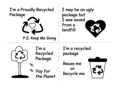 Free Recycle Stickers To Print With Your 4x6 Thermal Printers 
